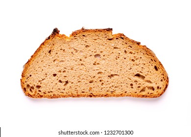 One Single Slice Bread Isolated On Stock Photo 1232701300 | Shutterstock