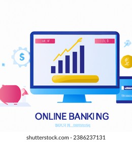 Online Banking Interface Data Analysis Charts AI-generated image ...