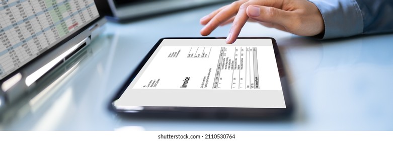 529 E Invoice Tablet Images, Stock Photos & Vectors | Shutterstock