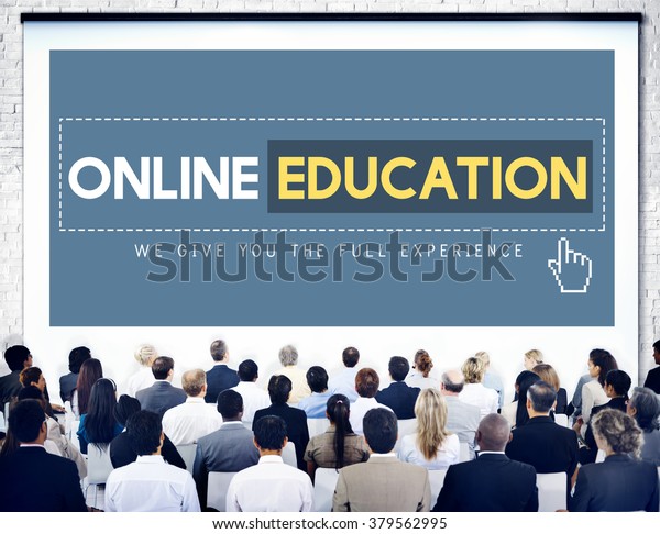 Online Education Studying Elearning Technology Concept Stock Photo ...