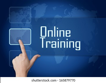 Online Training Concept Interface World Map Stock Photo 165879770 ...