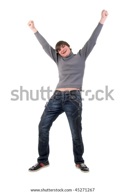 Open Arms Dancing Boy Studio Shoot Stock Photo 45271267 | Shutterstock