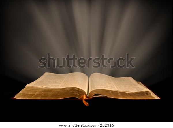 Open Bible Rays Light Stock Photo (Edit Now) 252316