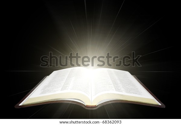 Open Bible Rays Light Stock Photo (Edit Now) 68362093