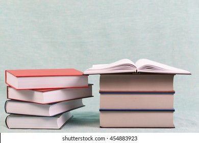 Open Book Stack Hardback Books On Stock Photo 454883923 | Shutterstock