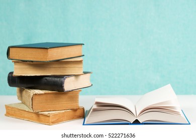 Open Book Stack Hardback Books On Stock Photo (Edit Now) 549959626