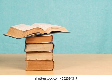 Open Book Stack Hardback Books On Stock Photo (Edit Now) 460924696
