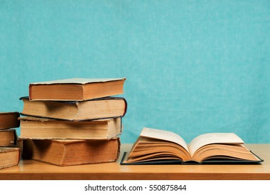 Open Book Stack Hardback Books On Stock Photo (Edit Now) 536928220