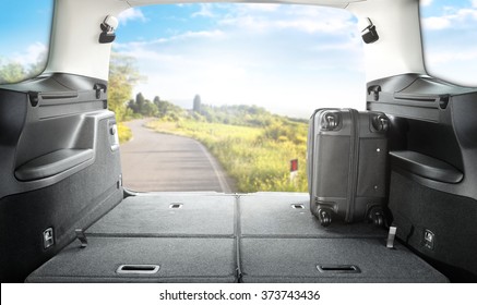 Car back view opened Images, Stock Photos & Vectors | Shutterstock