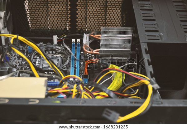Open Computer System Unit Crammed Powerful Stock Photo 1668201235 ...
