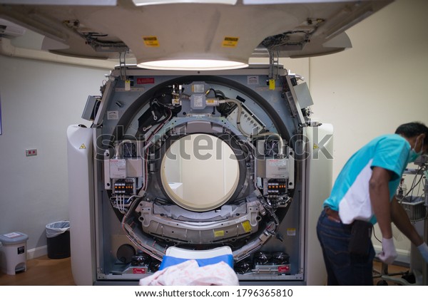 Open Ct Scan Computer Tomography Cover Stock Photo 1796365810 ...