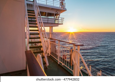 Open Deck Ferry Sunset Stock Photo 477942832 | Shutterstock