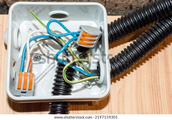 Open Electrical Distribution Box Connected Wires Stock Photo 2197159301 ...