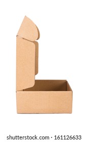 Open Empty Box Side View Isolated Stock Photo 161126633 | Shutterstock