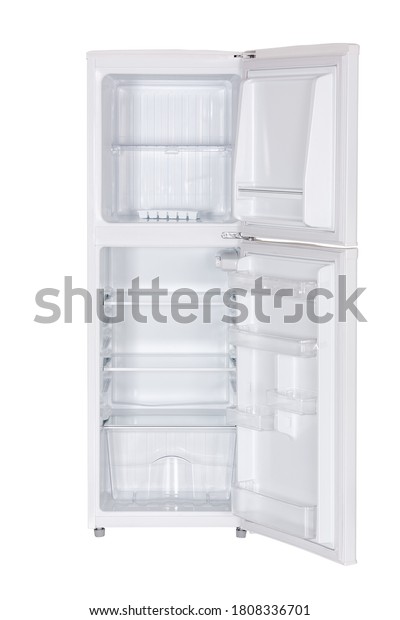 Open Empty Mini Fridge Refrigerator Isolated Stock Photo 1808336701 ...