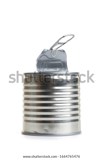Open Empty Tin Can Isolated On Stock Photo 1664765476 | Shutterstock