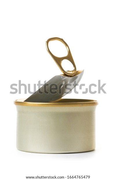 Open Empty Tin Can Isolated On Stock Photo 1664765479 | Shutterstock