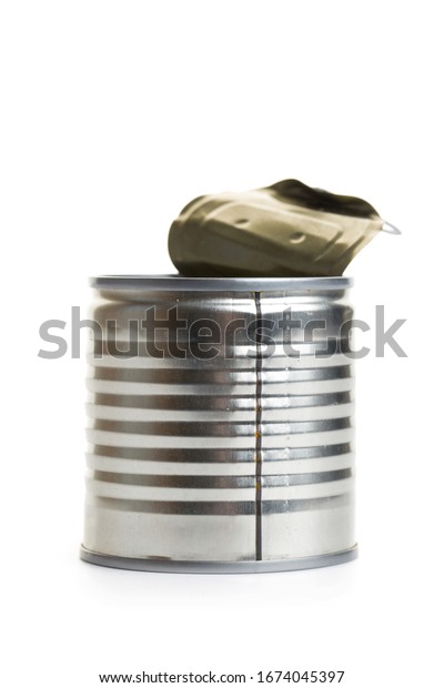 Open Empty Tin Can Isolated On Stock Photo 1674045397 | Shutterstock