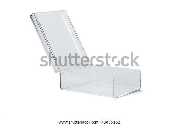 Open Empty Transparent Plastic Box On Foto Stok 78835162 | Shutterstock