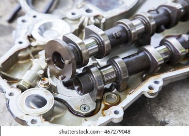 Open Engine Block Exposing Pistons Crankshaft Stock Photo 467279048 ...