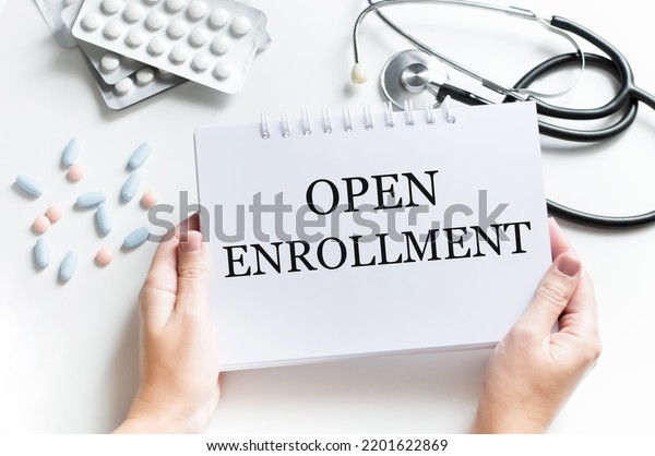 Open Enrollment Text On Notepad Concept Stock Photo 2201622869 ...