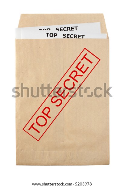 Open Envelope Document Top Secret Stamp Stock Photo (Edit Now) 5203978