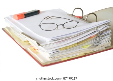 Open File Folder Spectacles Text Marker Stock Photo 87499117 | Shutterstock