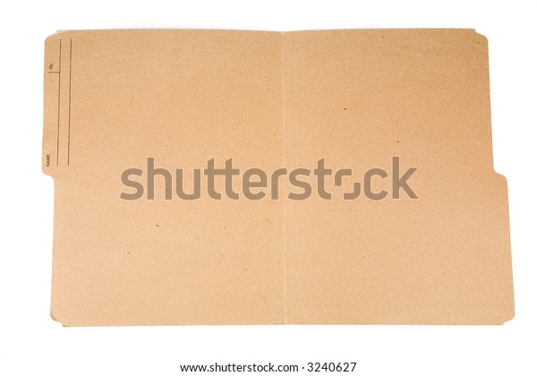 Open File Folder White Background Stock Photo 3240627 | Shutterstock