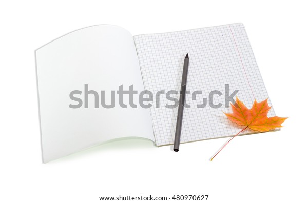 Open First Page School Exercise Book Stock Photo 480970627 | Shutterstock