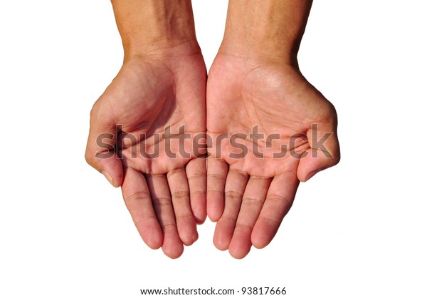 Open Hands Man Path 스톡 사진(지금 편집) 93817666