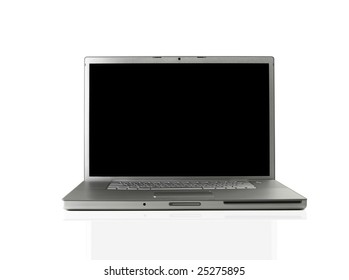 Laptop Isolated On White Background Clipping Stock Photo 393956974 ...