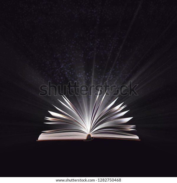 Open Magic Book Bewitched Book Glows Stock Photo 1282750468 | Shutterstock