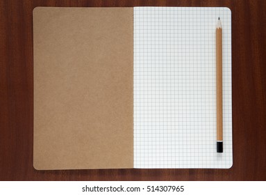 Open Notebook Square Cells Sharp Pen Stock Photo 514307965 | Shutterstock