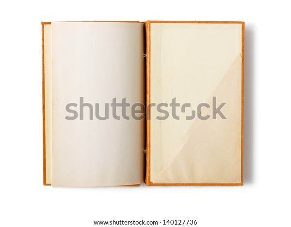 Open Old Notebook On White Background Stock Photo 140127736 | Shutterstock