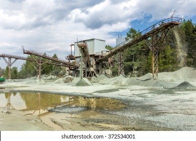 Open Pit Mining Processing Plant Crushed Stock Photo 372534001 ...