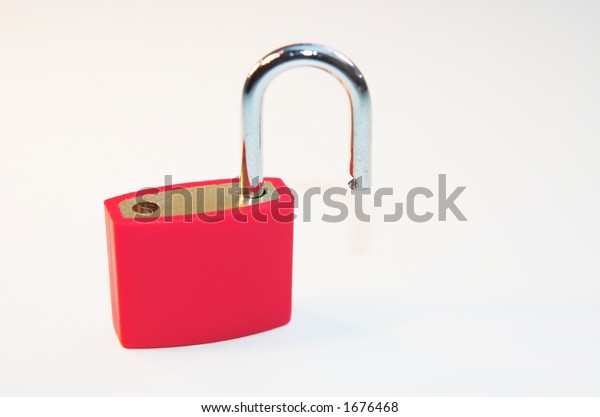 Open Red Padlock Stock Photo 1676468 | Shutterstock