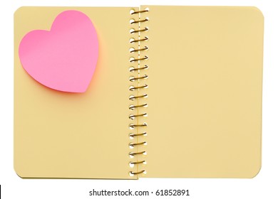 Open Spiral Notebook Postit Note Shape Stock Photo 61852891 | Shutterstock