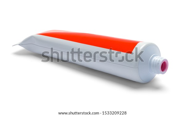 Open Toothpaste Tube Front View Isolated Stock Photo 1533209228 ...