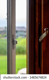 Open Window Latch On Dark Wood Stock Photo 1483674824 | Shutterstock