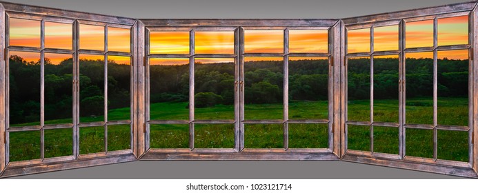 Open Window View Sky Clouds Sunrise Stock Photo 1023121714 | Shutterstock
