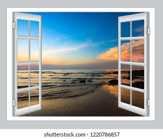 Open Window View Sky Clouds Sunrise Stock Photo 1220786857 | Shutterstock