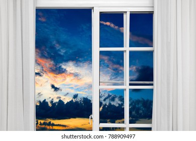 Open Window View Sky Clouds Sunrise Stock Photo 788909497 | Shutterstock