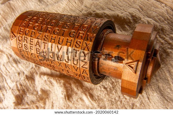 Opened Brass Cryptex Invented By Leonardo Stock Photo 2020060142 ...