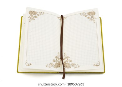 Opened Notebook Isolated On White Stock Photo 189537263 | Shutterstock