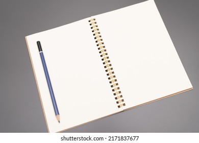 Opened Notebook Open Notebook Empty Pages Stock Photo 2171837677 ...