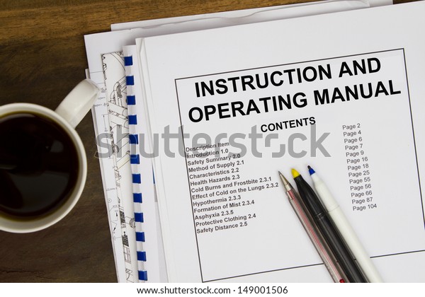 Operating Manual Stock Photo (Edit Now) 149001506