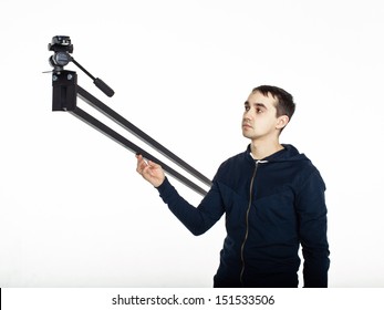 Operator Controls Light Camera Crane Stock Photo 151533506 | Shutterstock