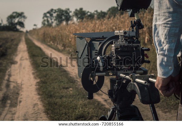 Operator Filming Compact Mirrorless Camera Rig Stock Photo 720855166 ...