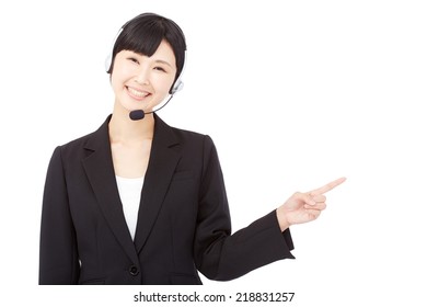 Asian Businesswoman Operator Call Center Making Stock Photo (Edit Now ...