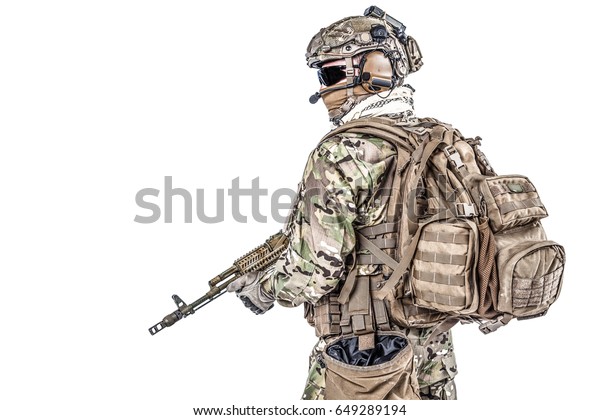 Operator Russian Special Operations Forces Kalashnikov Stock Photo ...